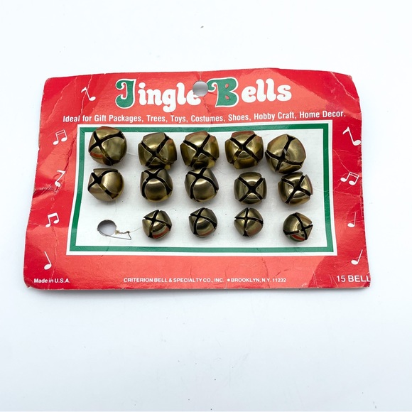 Vintage | Holiday | Vintage Jingle Bells Set Of 2 Dead Stock Criterion ...